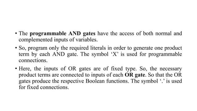 Programmable logic devices | PPTX