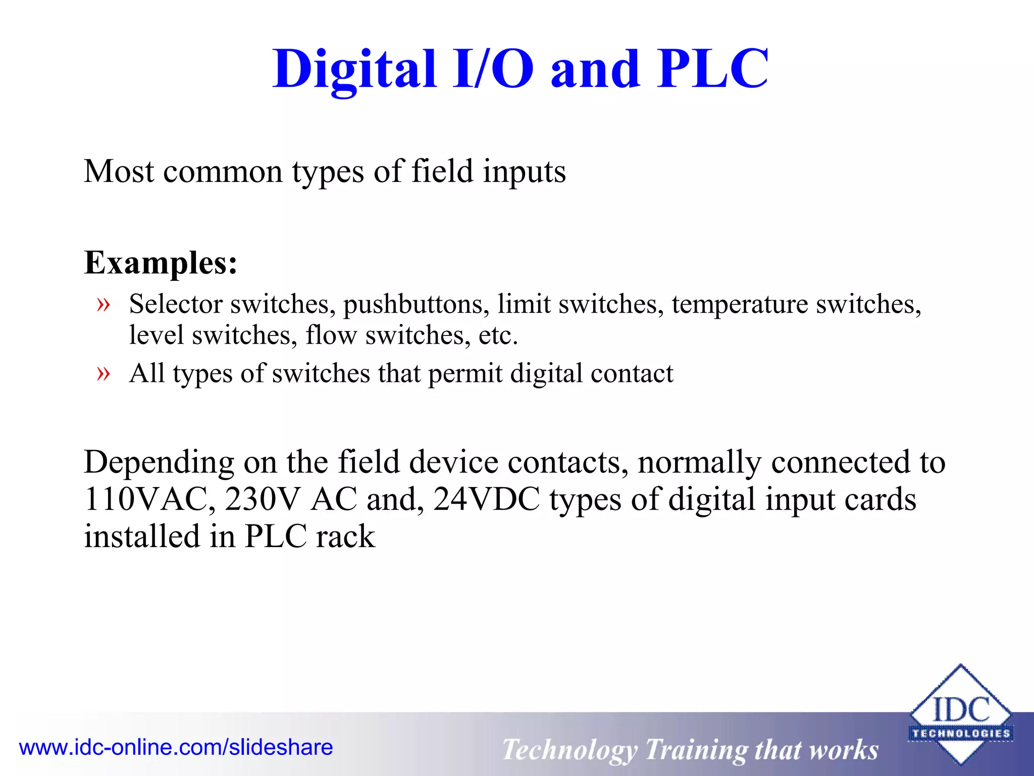 Programmable Logic Controllers (PLCs) and SCADA Systems | PPT