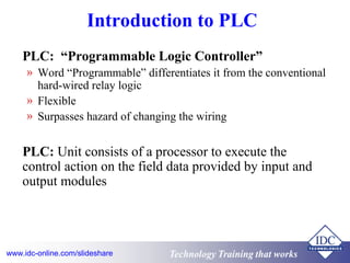 Programmable Logic Controllers (PLCs) and SCADA Systems | PPT