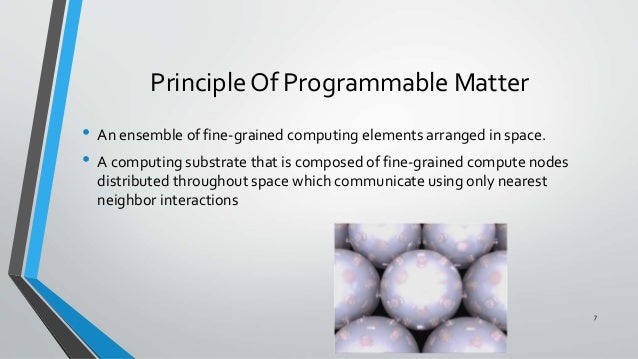 Programmable Matter
