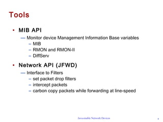 Programmable Network Node: Applications | PPT