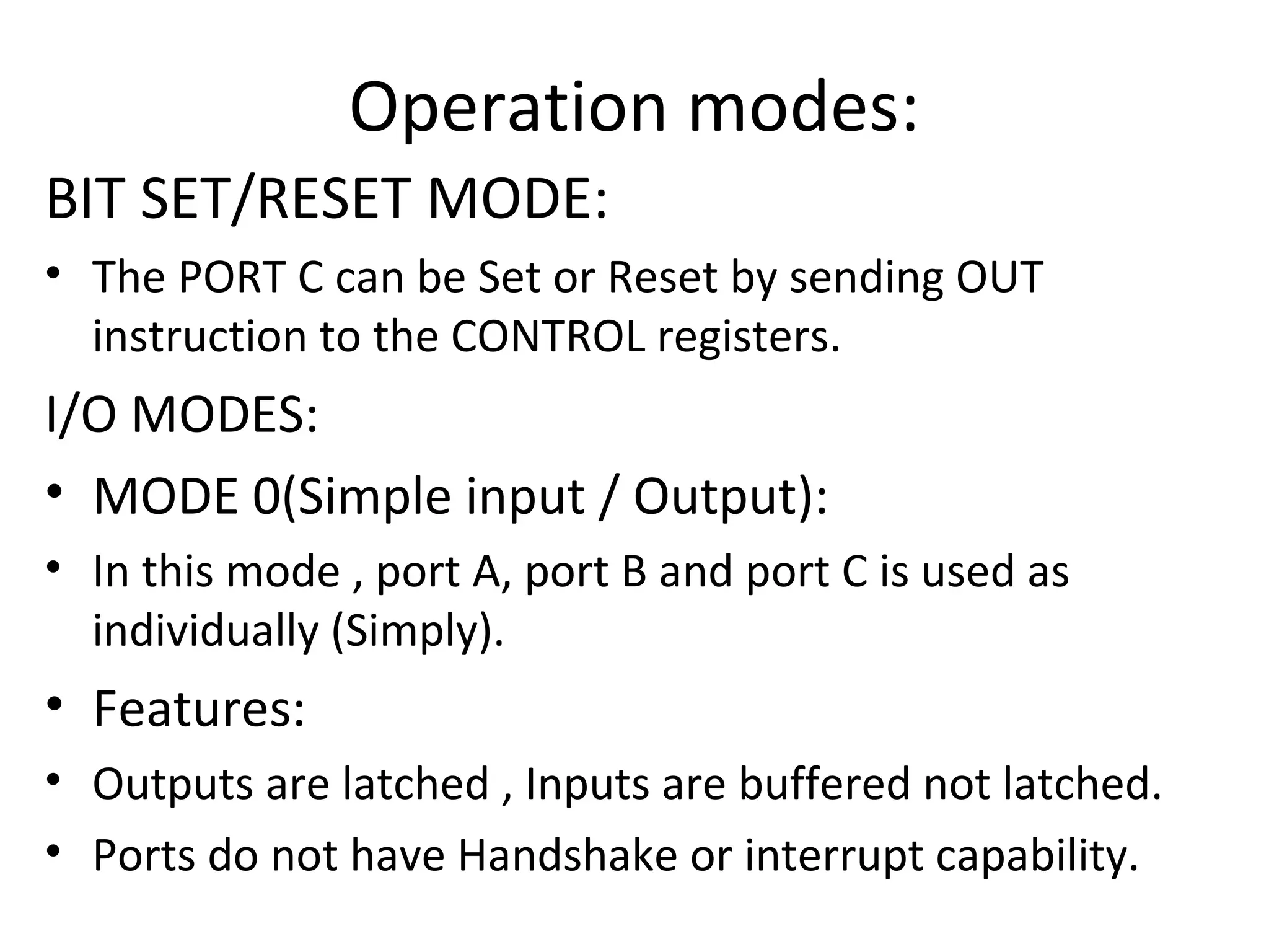 Programmableperipheralinterface 8255 ppt | PPT