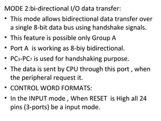 Programmableperipheralinterface 8255 ppt | PPT