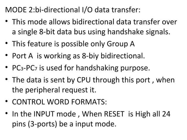 Programmableperipheralinterface 8255 ppt | PPT | Computer Peripherals | Computing