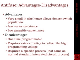 Programmable Switches for Programmable Logic Devices | PDF