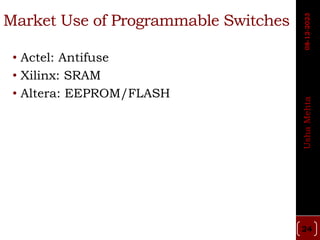 Programmable Switches for Programmable Logic Devices | PDF | Programming Languages | Computing