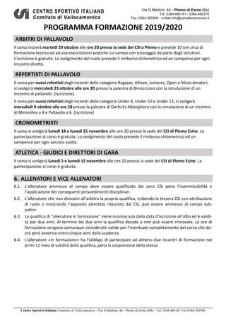 Programma formazione 2019-2020 | PDF