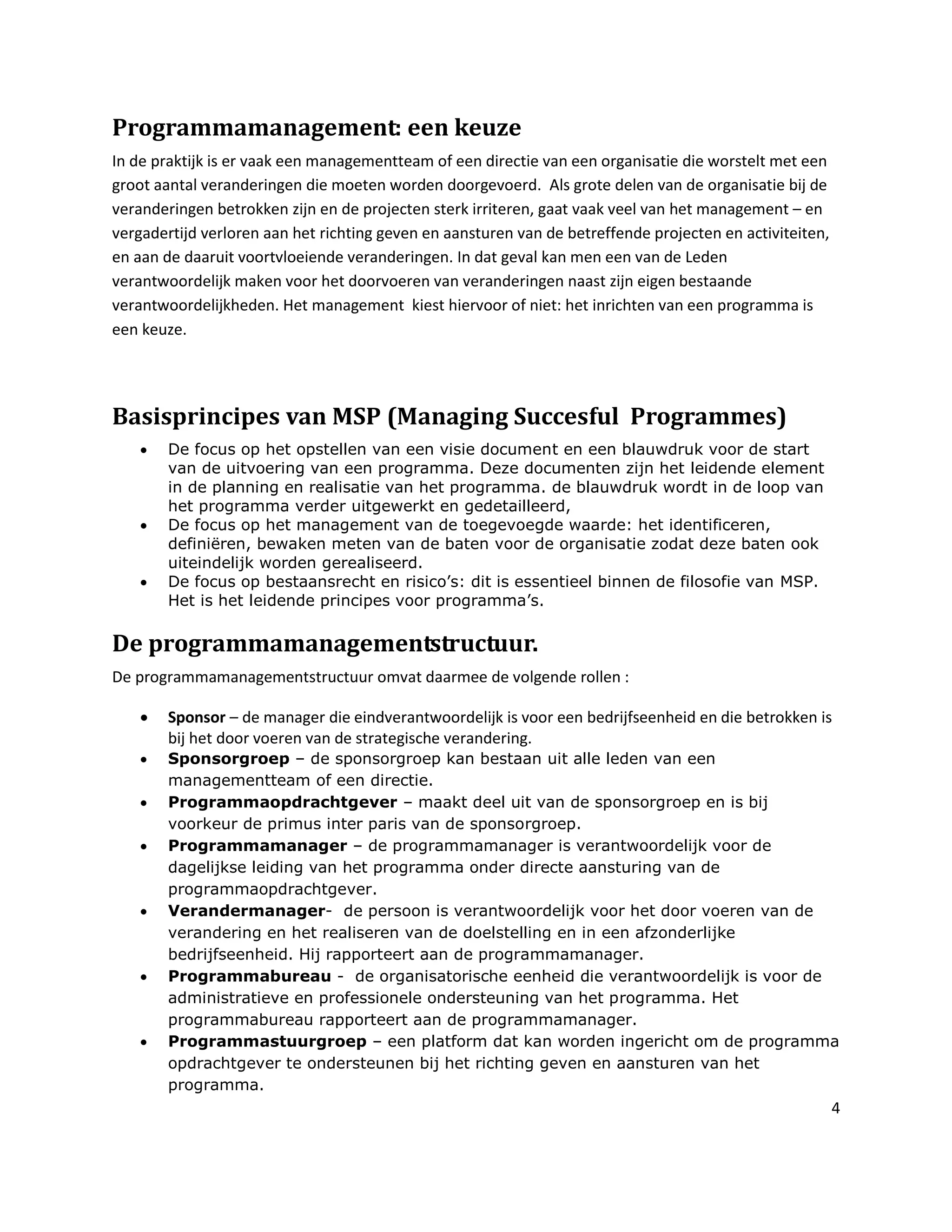 Programmamanagement | PDF