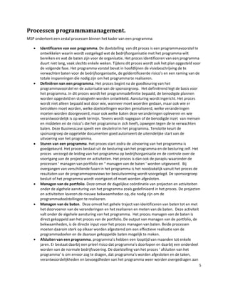 Programmamanagement | PDF
