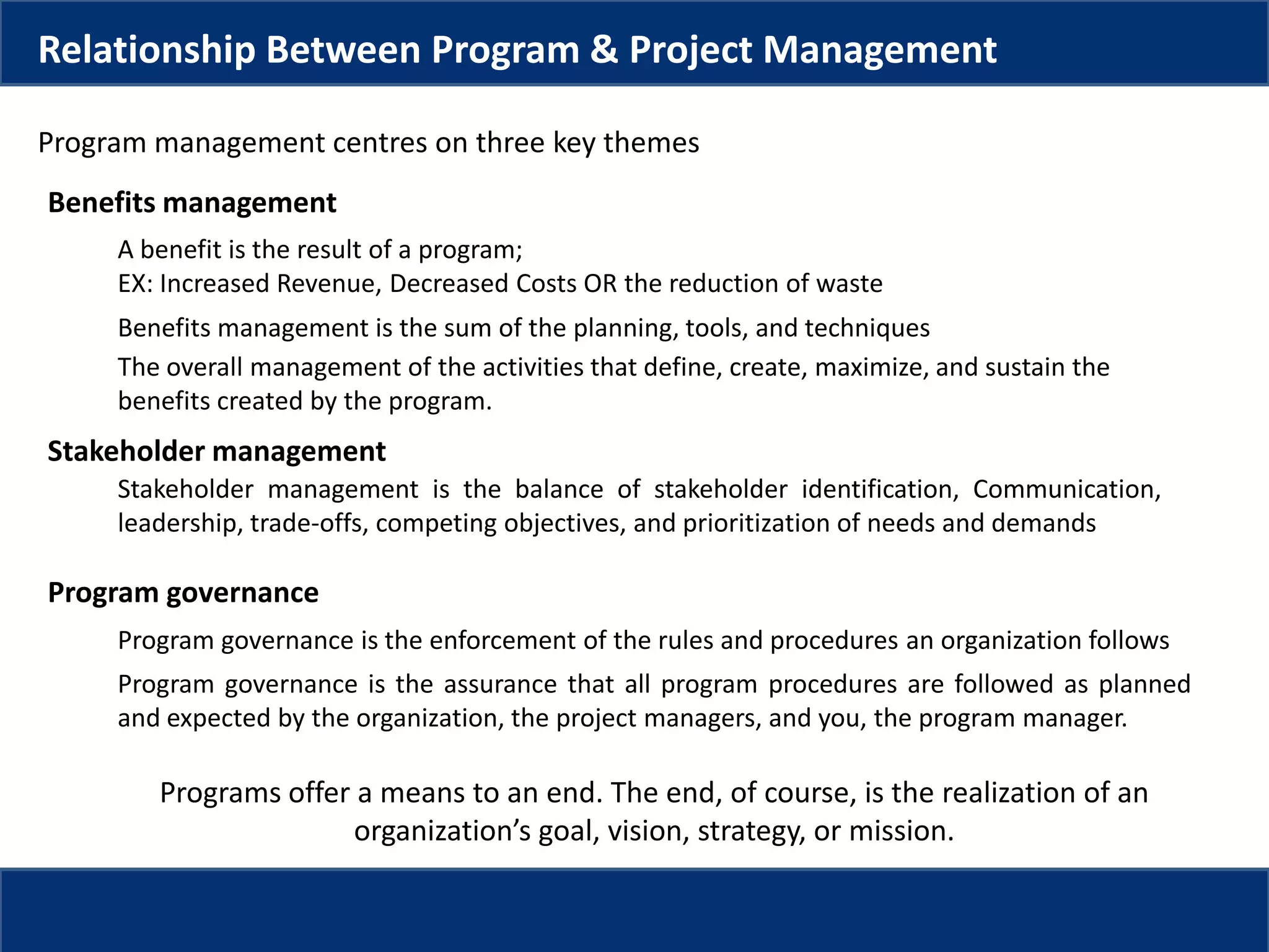 Program management - Fundamentals | PPTX