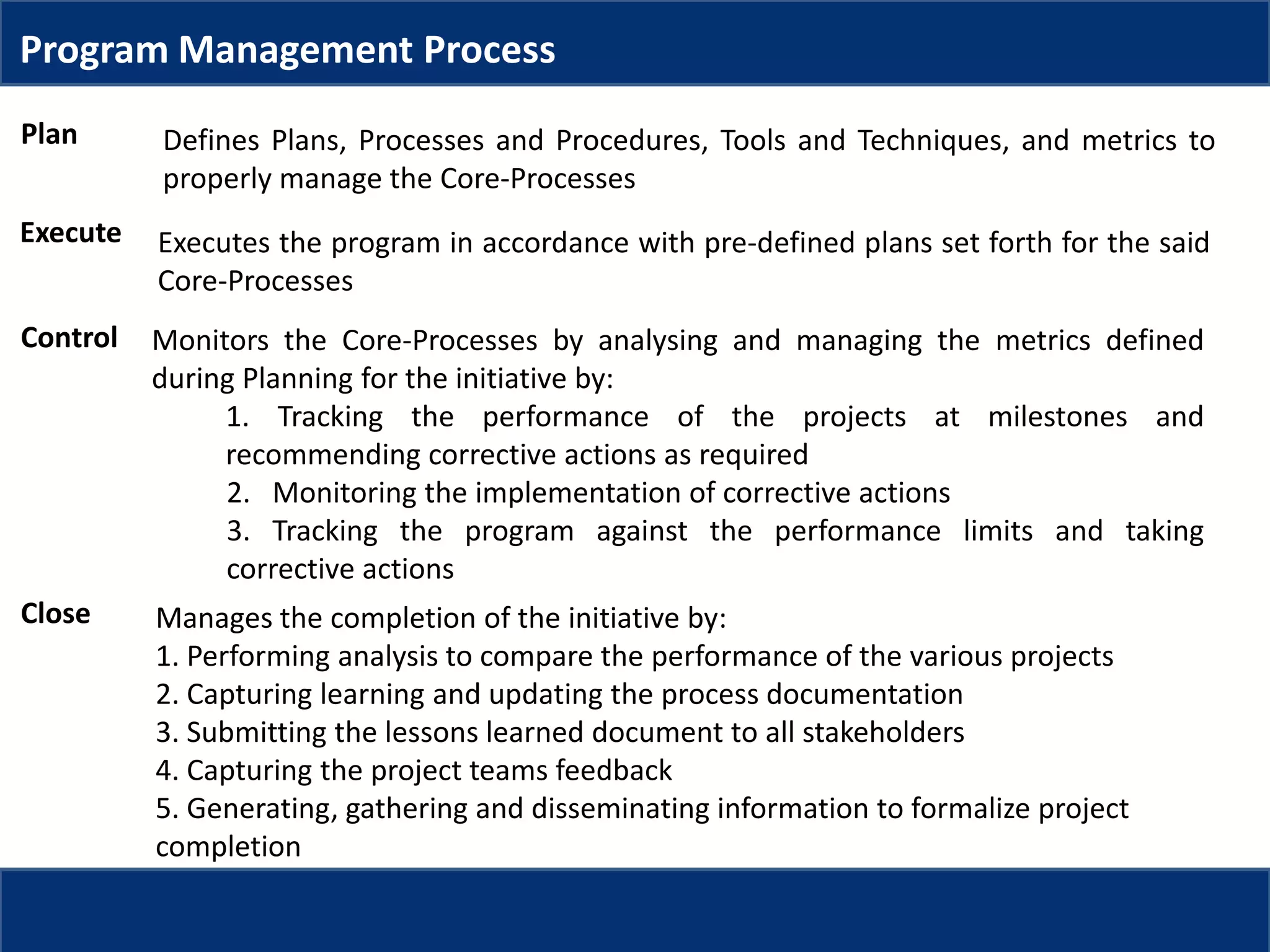 Program management - Fundamentals | PPTX