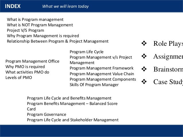 Program management - Fundamentals