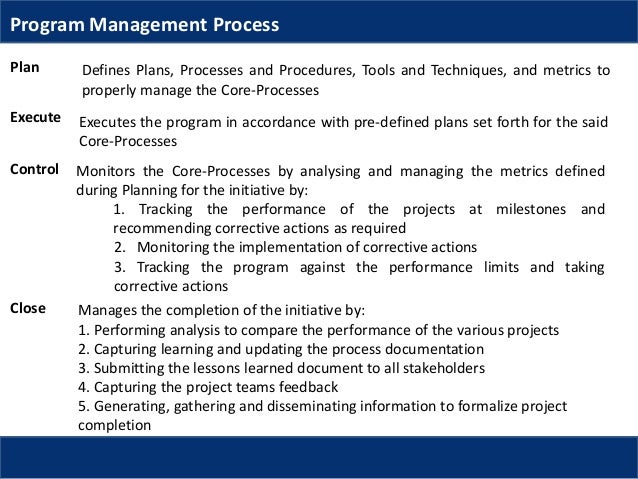 Program management - Fundamentals