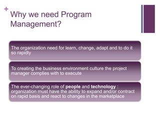Program management 2 | PPTX