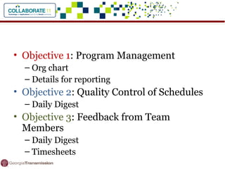 Program management at an electric utility | PPT