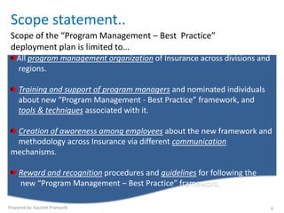 Program Management Deployment Concept Consulting | PPTX | Computer ...