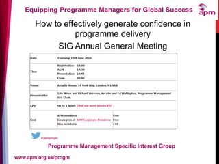 Program management in the ICT sector | PPT