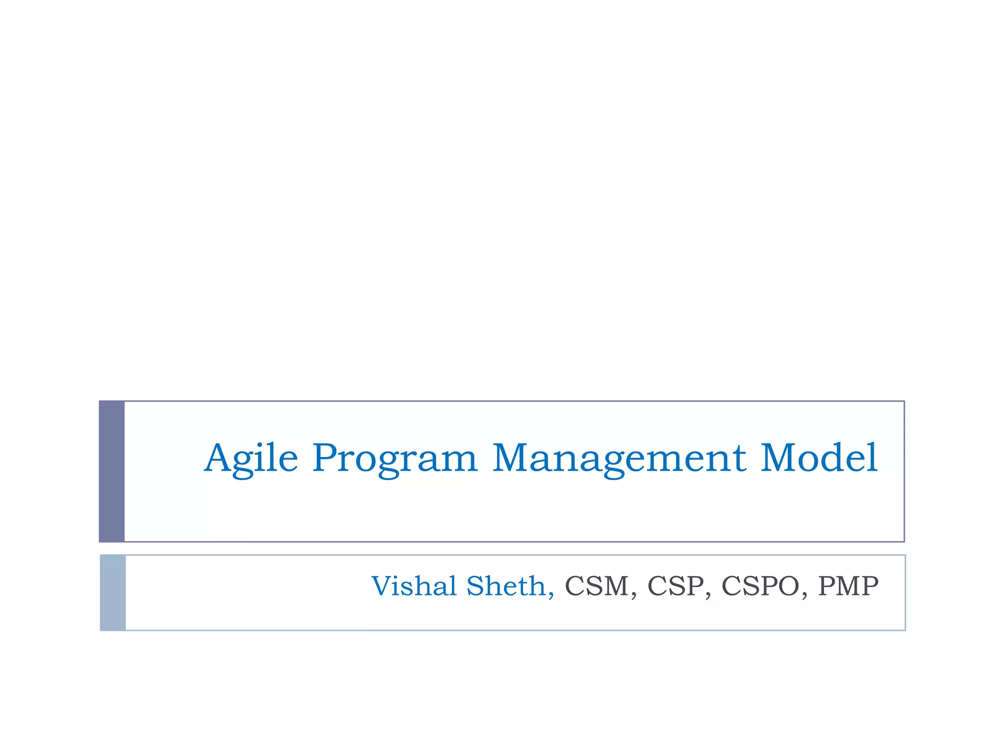 Step-by-Step Complete Agile Program Management Model | PPT