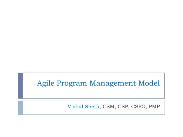 Step-by-Step Complete Agile Program Management Model | PPT