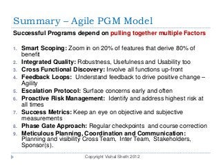 Step-by-Step Complete Agile Program Management Model | PPT