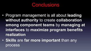 Program management skills | PDF | Career Planning | Careers