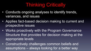 Program management skills | PDF | Career Planning | Careers