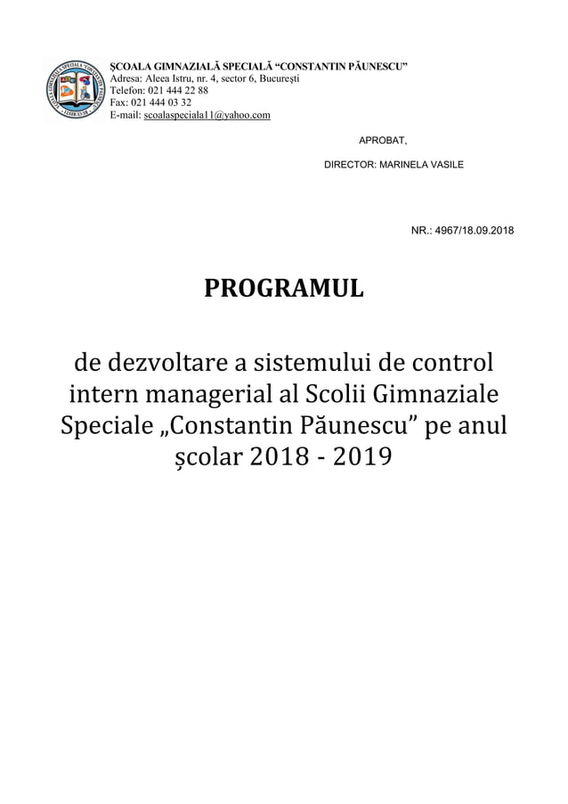 Program managerial SCIM | PDF