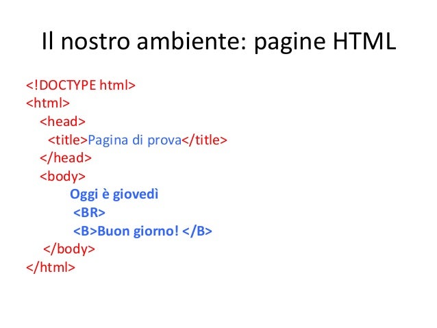 Programmare con javascript Programmare con javascript