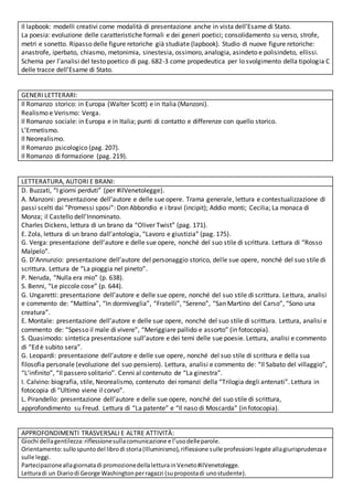Programma svolto di italiano 3 g_as_2018_19 | PDF