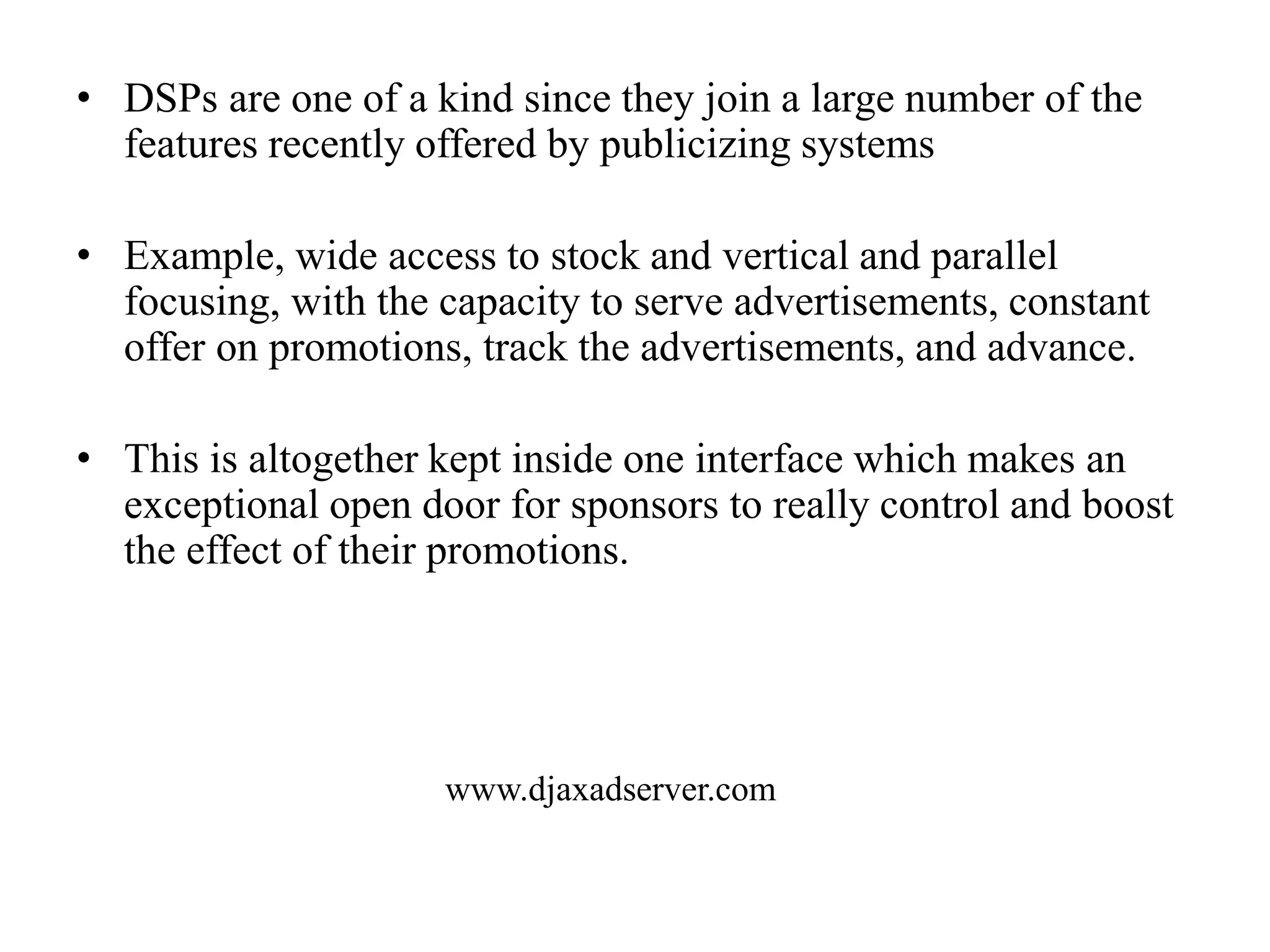 Programmatic adserver with ssp, dsp and open rtb exchange | PPTX