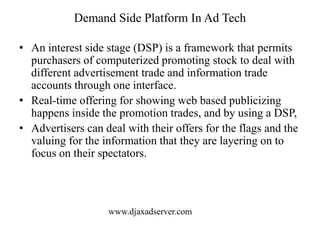 Programmatic adserver with ssp, dsp and open rtb exchange | PPTX
