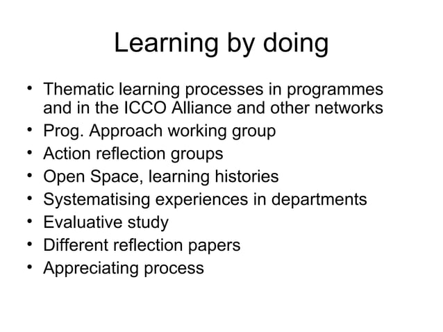 Programmatic approach (appreciation process - Feb. 2010) | PPT