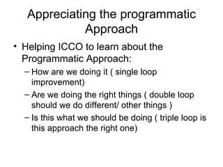 Programmatic approach (appreciation process - Feb. 2010) | PPT