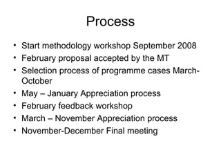 Programmatic approach (appreciation process - Feb. 2010) | PPT