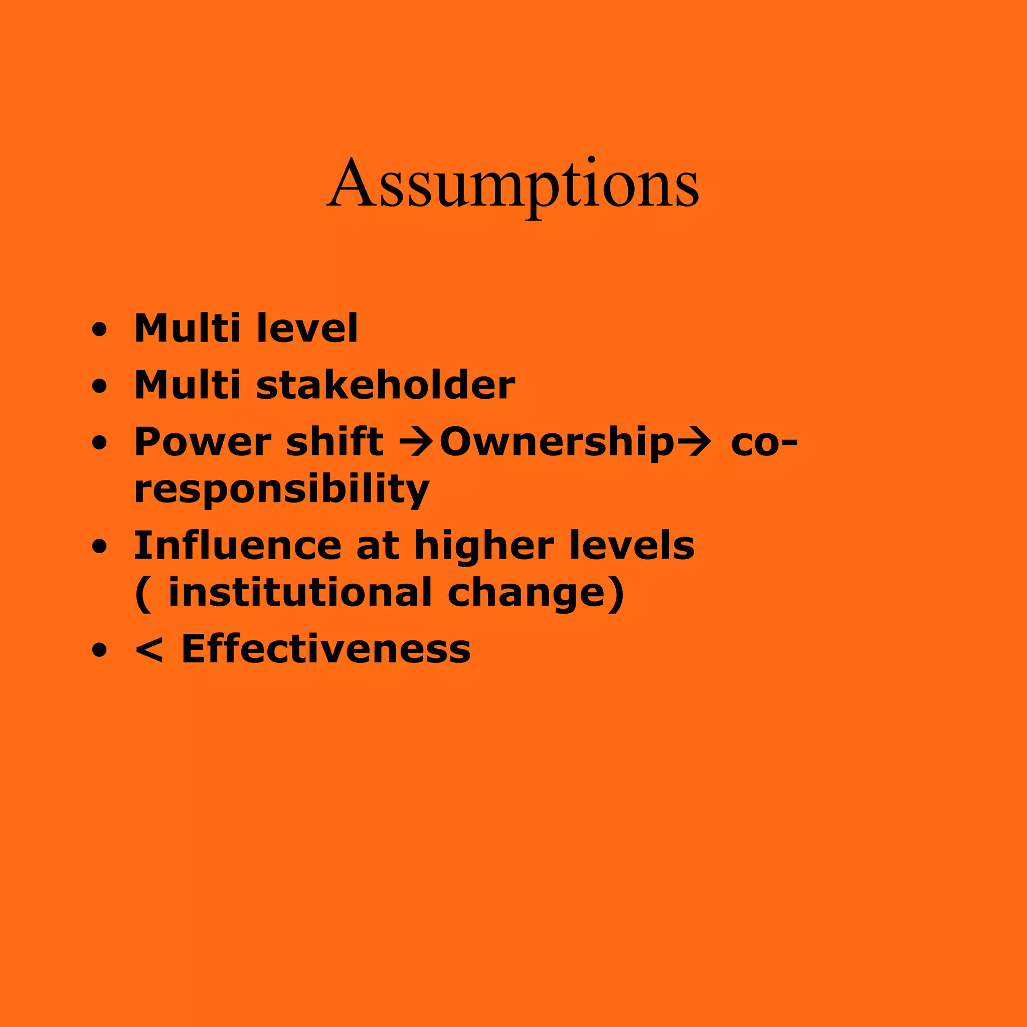 Programmatic approach - facilitators ws Okt. 2009 | PDF