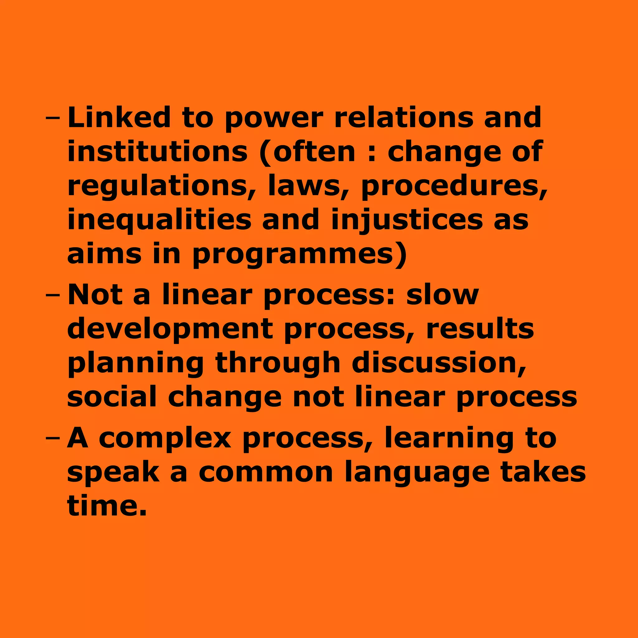 Programmatic approach - facilitators ws Okt. 2009 | PDF