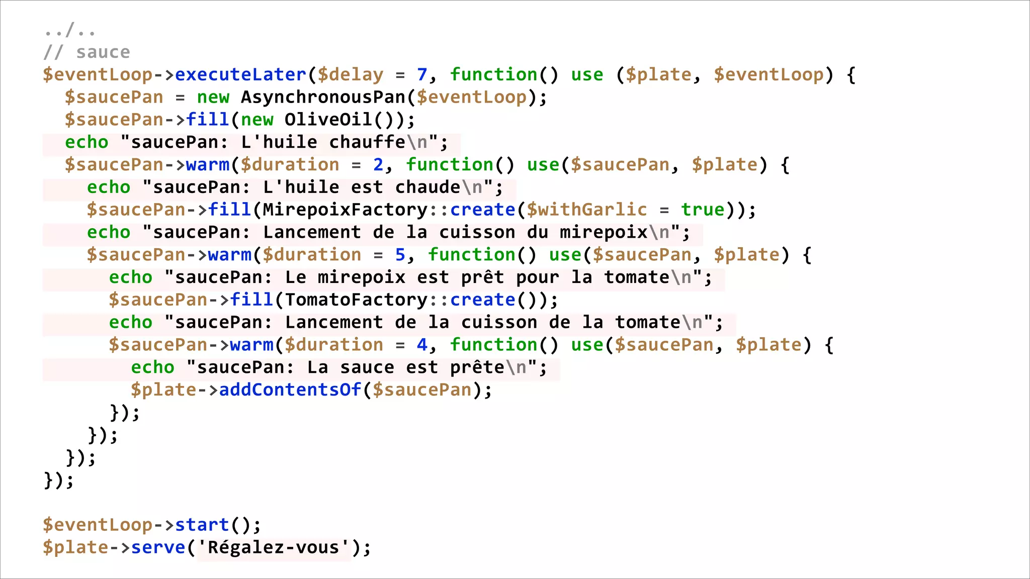 La programmation asynchrone... et les pates | PPT