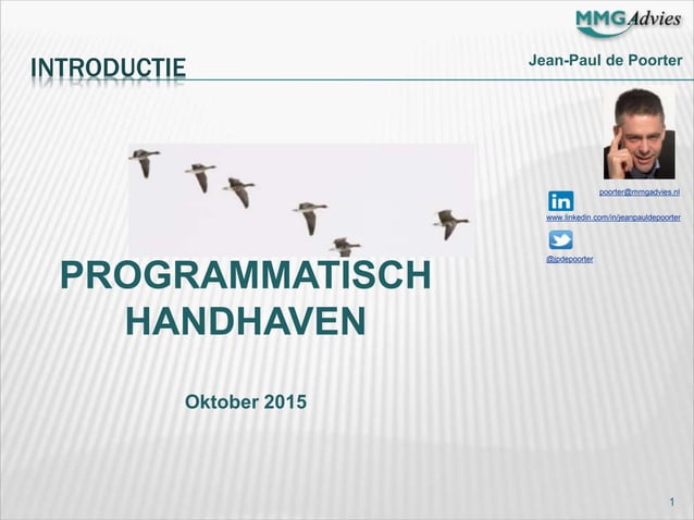 Programmatisch handhaven | PPT