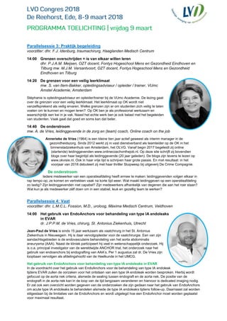 Programma toelichting vrijdag 9maart | PDF | Physical Therapy | Wellness