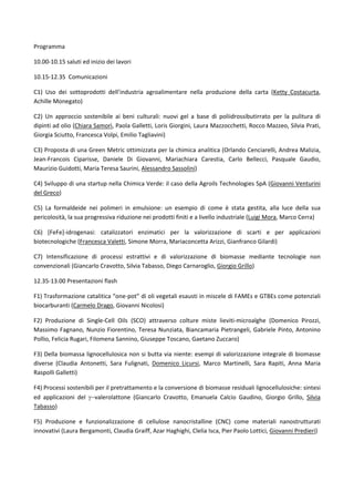 Programma workshop firenze | PDF