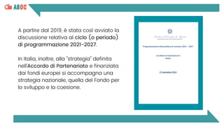Il futuro delle politiche di coesione: la programmazione 2021-2027 | PDF