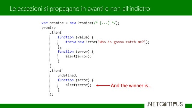 Programmazione asincrona in java script | PPT