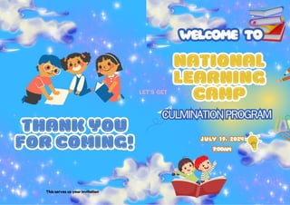 programme for national learning camp 204 | PPT