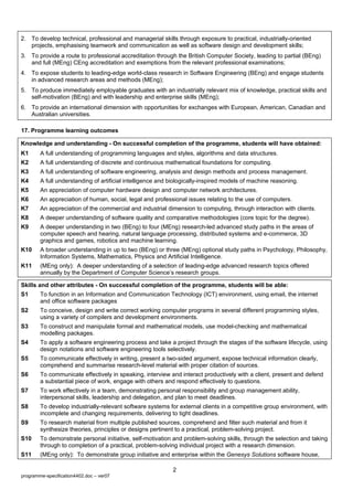 Programme Specification | DOC