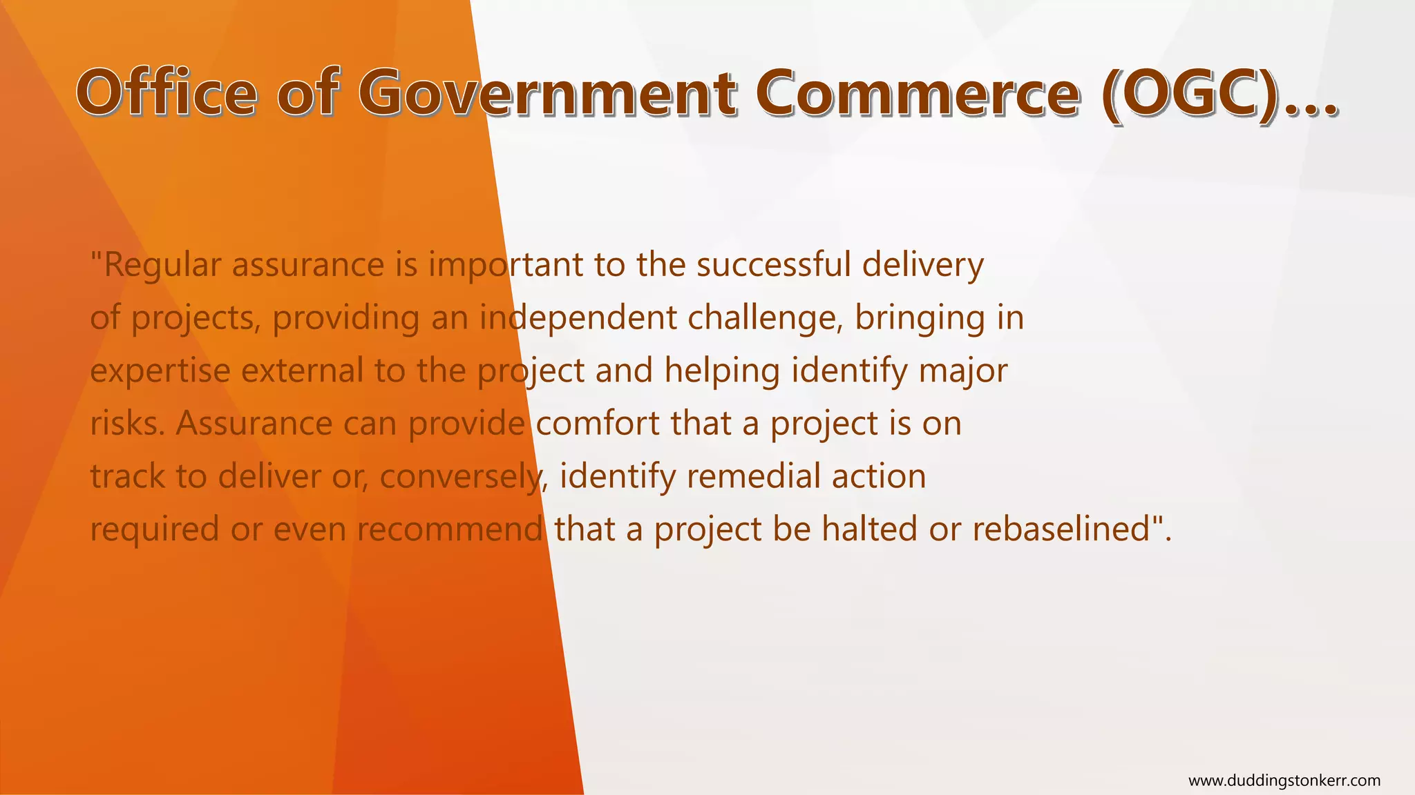 Programme Assurance | PPT