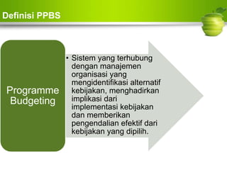 Programme budgeting system | PPTX