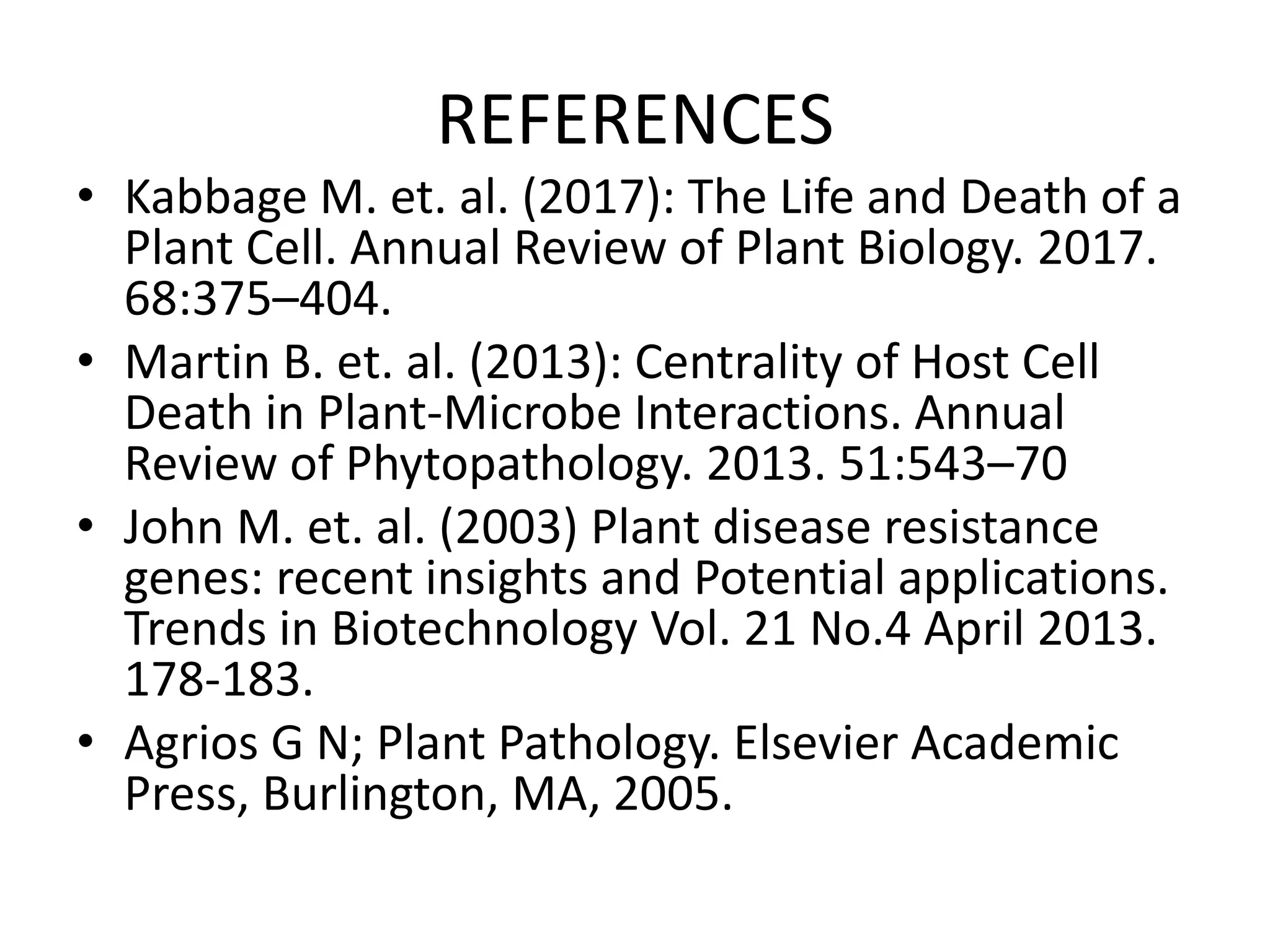 Programmed cell death (pcd) in plants | PPT
