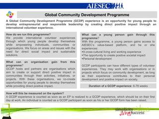 Programme definitions aiesec experience | PDF