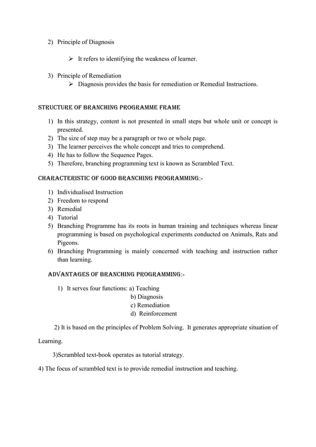 Programmed Instruction | PDF