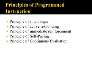 Programmed instruction | PPTX